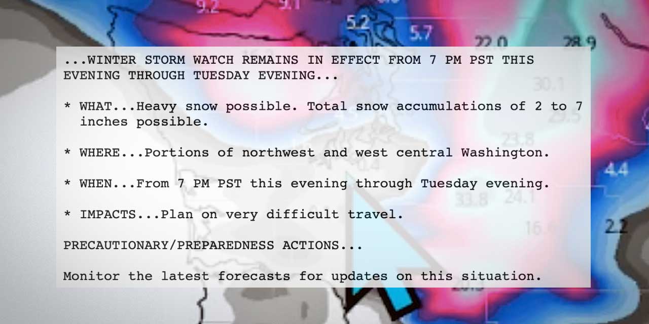WEATHER UPDATE: 'Winter Storm Warning' now says up to 8 inches snow ...